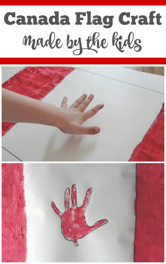 Canada Day Flag Craft for Kids to Make