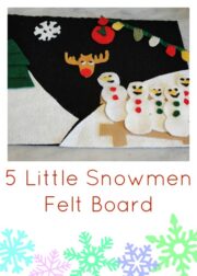 5 Little Snowmen Felt Board for Kids