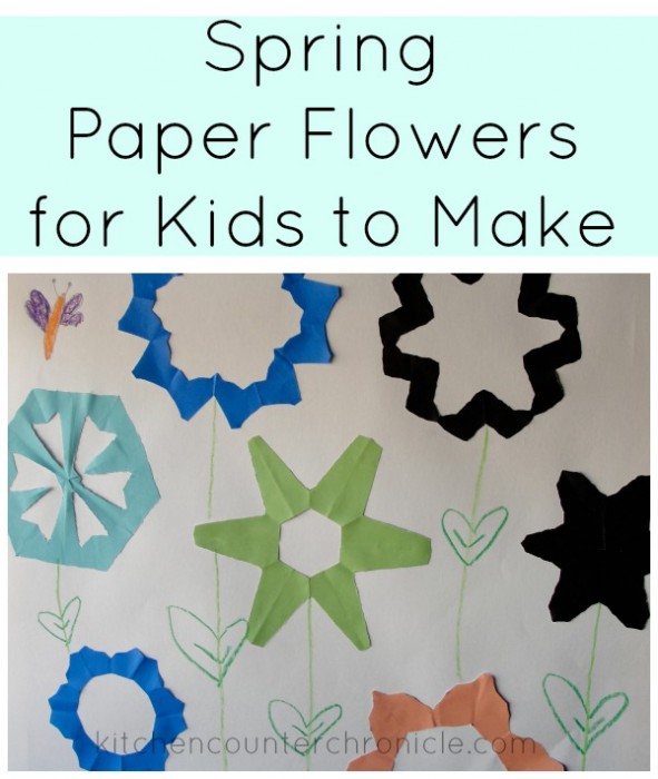Spring Paper Flowers for Kids to Make