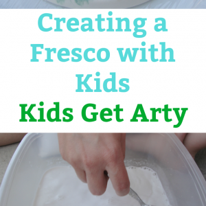 Kids Get Arty - creating a fresco with kids
