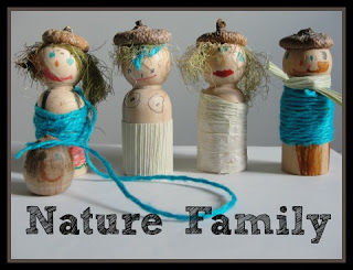 Thankful for the Nature Family - Nature Craft for Kids