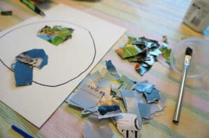 Earth Collage STEAM Project for Kids