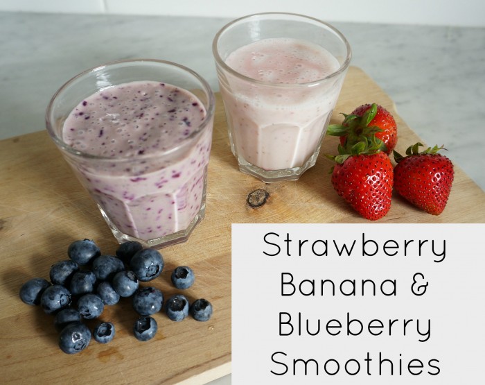 Breakfast for the Kids - Strawberry Banana Smoothie Recipe