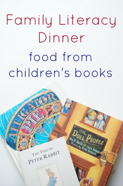 Make a Family Literacy Dinner Food Inspired by Children's Books