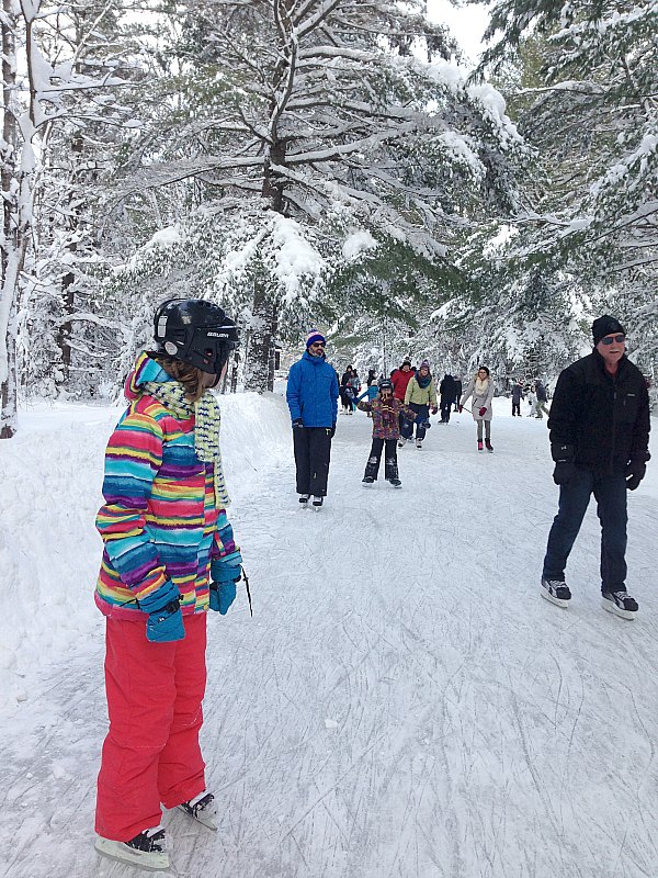 Skating in a Winter Wonderland at Arrowhead Provincial Park