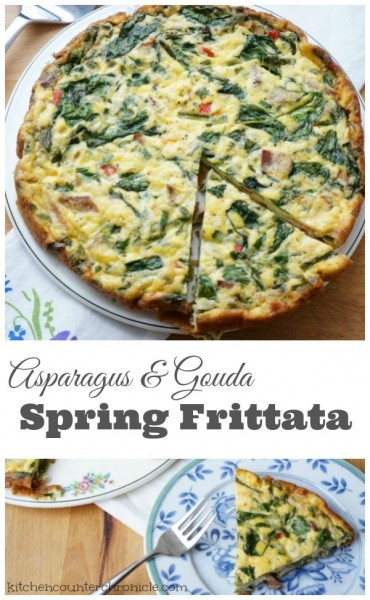 Simple Spring Frittata Recipe with Asparagus and Gouda
