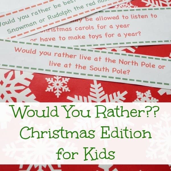 Funny Would You Rather Christmas Edition for Kids