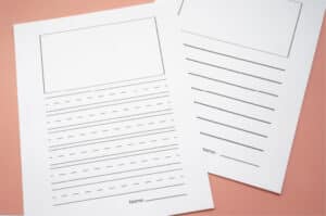 Free Printable Writing Pages for Kids - 4 Different Styles