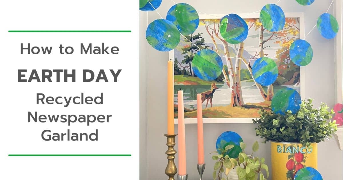 How to Make a Recycled Newspaper Earth Day Garland