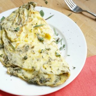 Garden Herb Omelette with Gouda Cheese