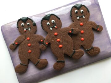 Ghoulishly Delicious Vampire Chocolate Sugar Cookies