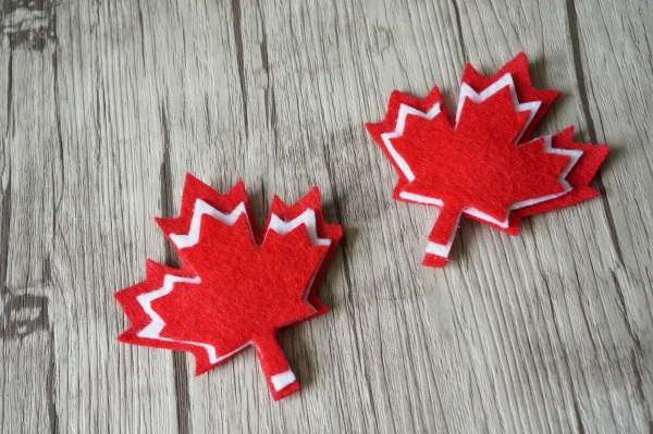 Fun Canada Day Craft for Kids - Make Canada Day Hair Clips