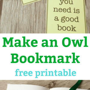 Make an Owl Bookmark - Free Printable