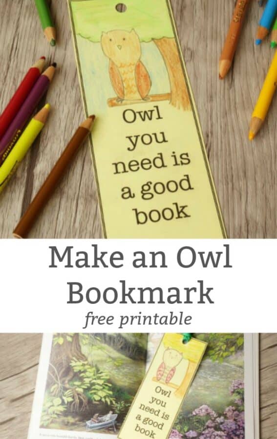 Make an Owl Bookmark - Free Printable