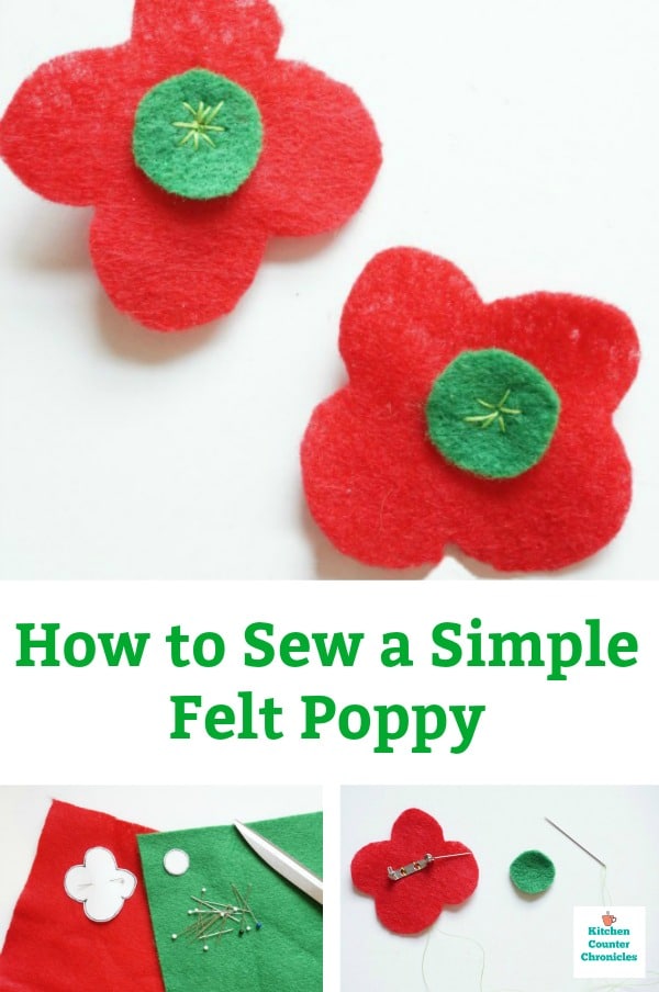How to Make a Remembrance Day Felt Poppy