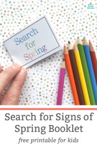Search for Signs of Spring Printable Book for Kids
