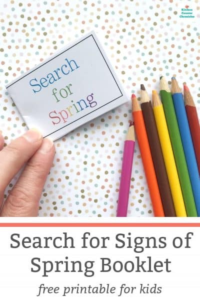 Search for Signs of Spring Printable Book for Kids