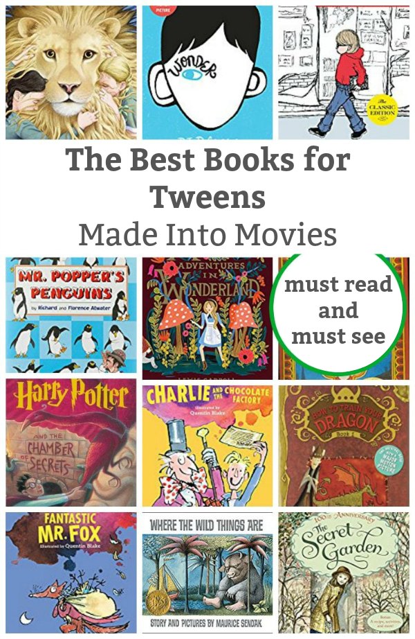 The Best Books for Tweens Made into Movies