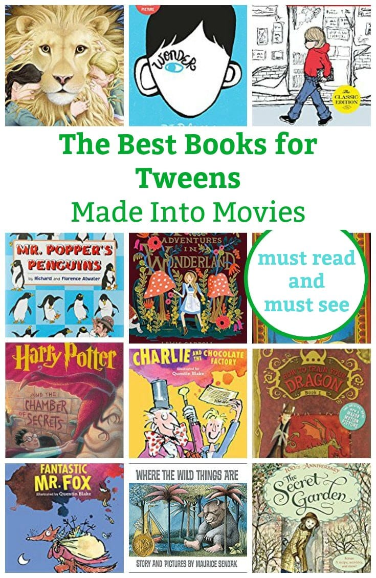 The Best Books for Tweens Made into Movies