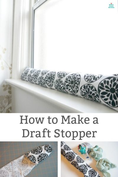 How to Make a Draft Stopper for A Window or Door