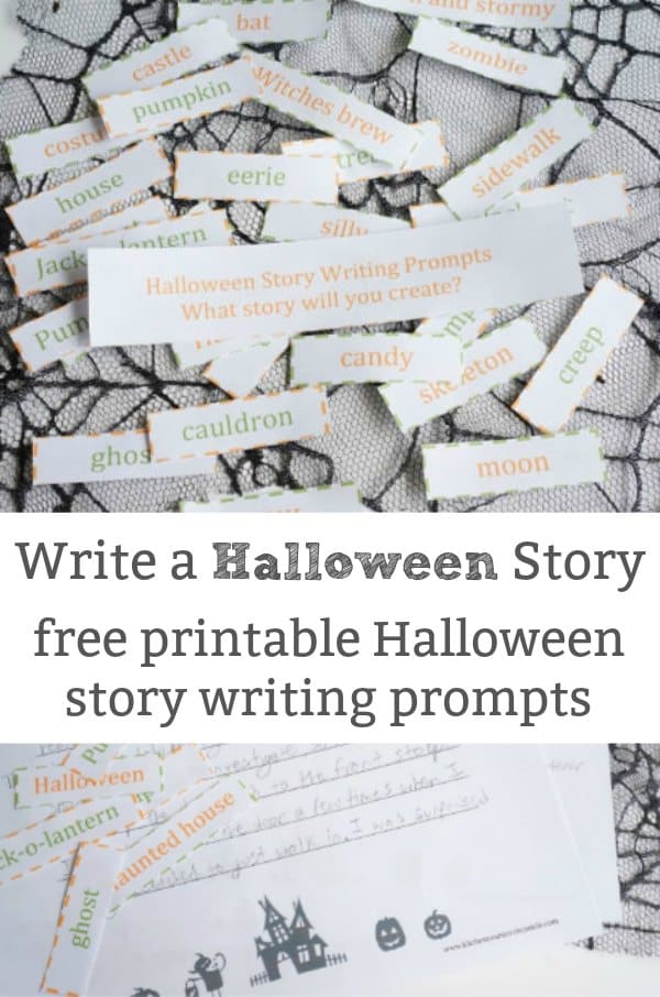Printable Halloween Story Writing Prompts for Kids