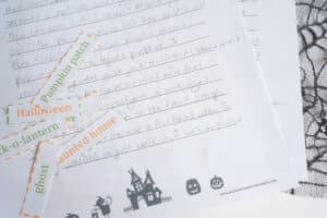 Printable Halloween Story Writing Prompts for Kids