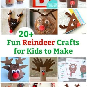 20 Ridiculously Fun Reindeer Crafts for Kids to Make