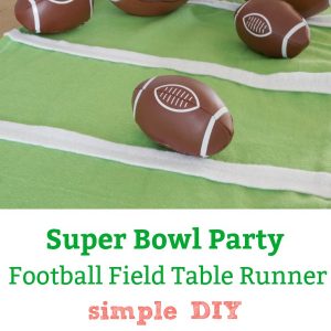 Quick DIY - Super Bowl Football Field Table Runner - Touchdown!