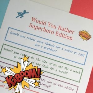 Fall Themed Would You Rather Questions for Kids