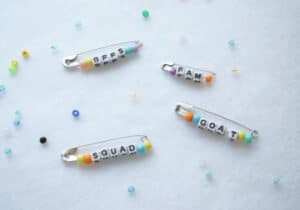 How to Make Friendship Pins with Letter Beads!