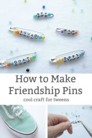 How to Make Friendship Pins with Letter Beads!