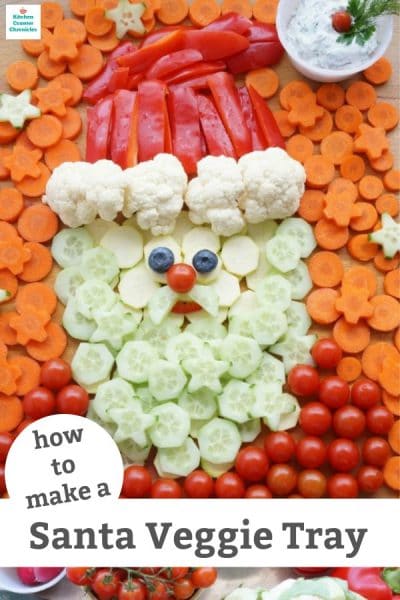 How to Make a Delicious Santa Veggie Tray
