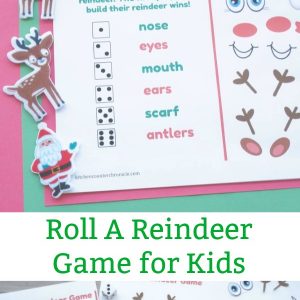 Fun Roll a Reindeer Game - Christmas Party Game for Kids