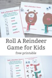 Fun Roll a Reindeer Game - Christmas Party Game for Kids
