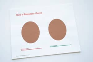 Fun Roll a Reindeer Game - Christmas Party Game for Kids