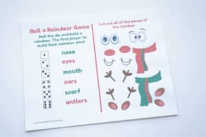 Fun Roll a Reindeer Game - Christmas Party Game for Kids