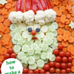 How to Make a Delicious Santa Veggie Tray