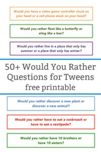 50+ Would You Rather Questions for Kids