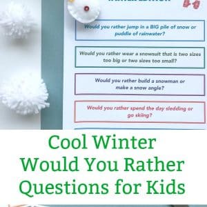 Super Cool Winter Would You Rather Questions for Kids