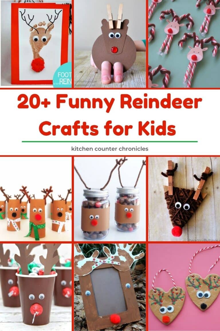 20 Ridiculously Cute Reindeer Crafts for Kids to Make