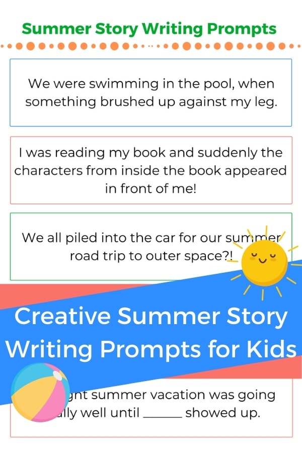 Creative Summer Story Writing Prompts For Kids