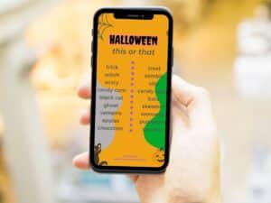 Printable Halloween This or That Game
