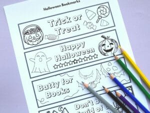 Free Printable Halloween Bookmarks for Kids
