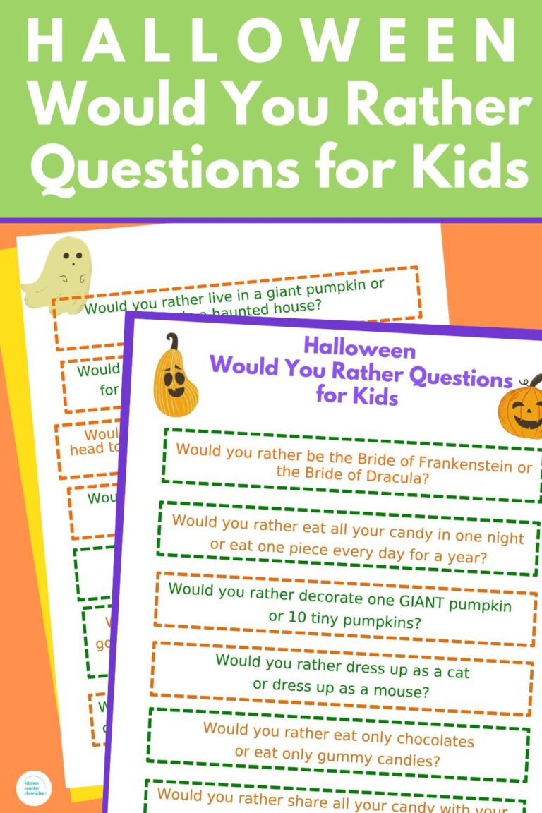Silly and Spooky Would You Rather Halloween Questions for Kids