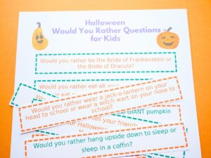 Silly and Spooky Would You Rather Halloween Questions for Kids