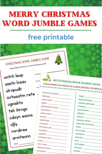 Christmas Word Games - Merry Christmas Word Scramble Game