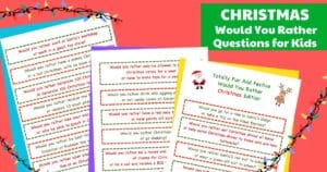 Funny Would You Rather Christmas Edition for Kids