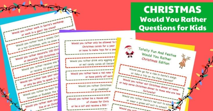 Funny Would You Rather Christmas Edition for Kids
