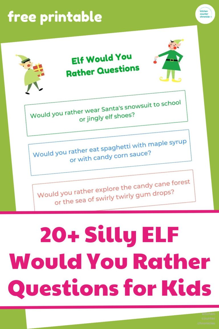 Silly Elf Would You Rather Questions