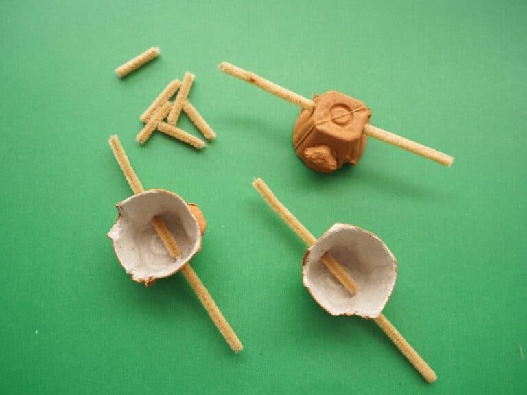 Let's Make A Cute Egg Carton Reindeer Craft